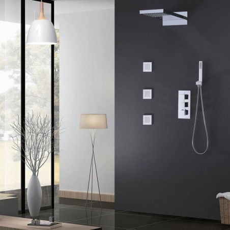 Discount Thermostatic Rain Shower System with Full Body Shower Sprays ...