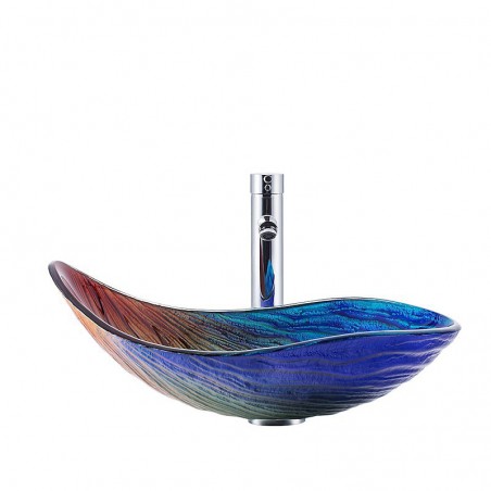 Discount Bathroom Vessels Boat Shape Bathroom Artistic Glass Vessel ...